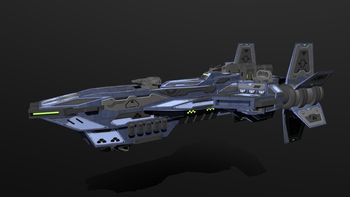ArtStation - Enkar Republic Frigate Orlot