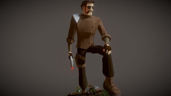 Fernando Malhada - Greg - Lowpoly Character (Retro Hero)