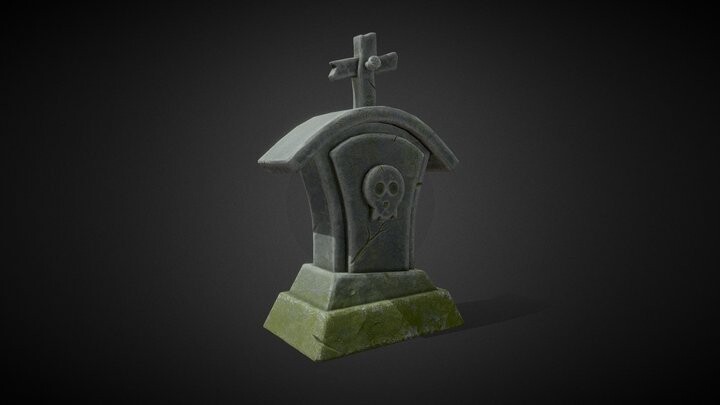 ArtStation - Stylized Gravestone