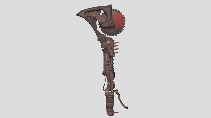 ArtStation - Borderlands FanArt - Psycho Buzz-axe
