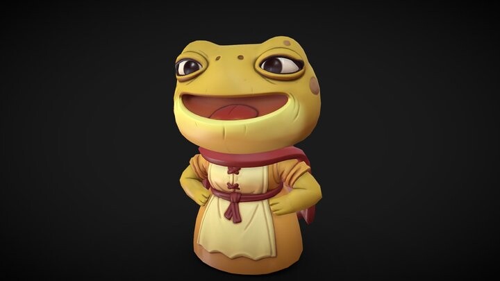 ArtStation - Frog Lady (Concept by Derek Laufman)