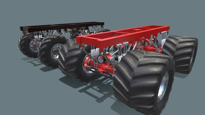 ArtStation - Monster Truck Chassis