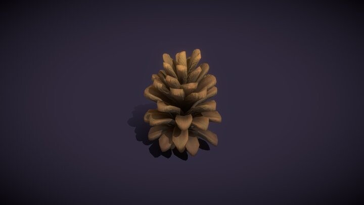 ArtStation - Cartoon Pine Cone 3D Model