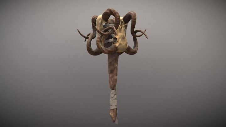ArtStation - Ram Skull Weapon
