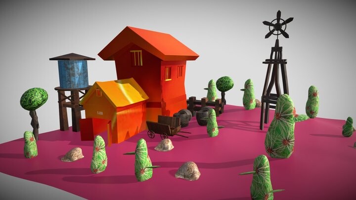 ArtStation - Mexican Farm