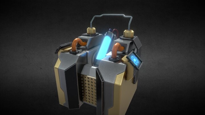 ArtStation - Downloadable game ready sci-fi machine