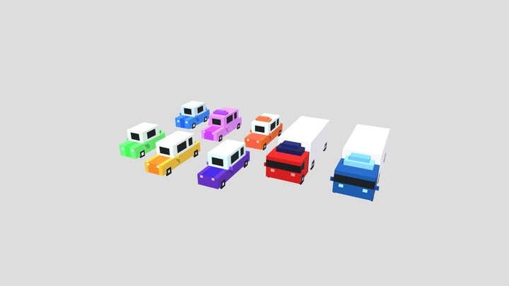 ArtStation - Low poly vehicles 1