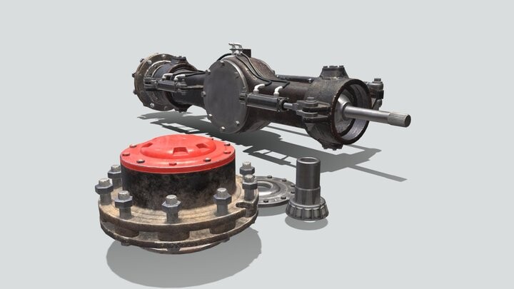 ArtStation - Rockwell 5-ton military axles