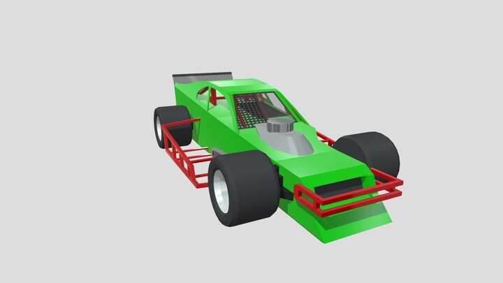 ArtStation - Nascar Whelen Modified - Low Poly (30 minute model challenge)