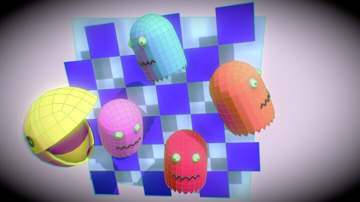 ArtStation - Pacman fanart diorama