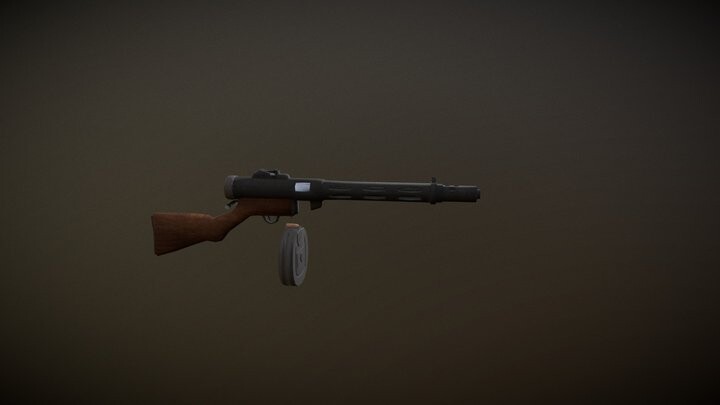 ArtStation - Suomi Machine gun / Suomi-konepistooli