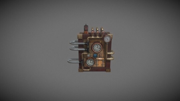 ArtStation - Steampunk Wall Clock