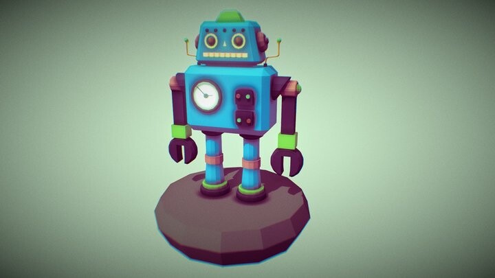 ArtStation - Retro Toy Robot