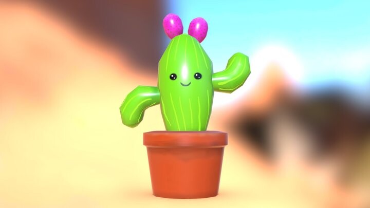 ArtStation - a cute lil cactus