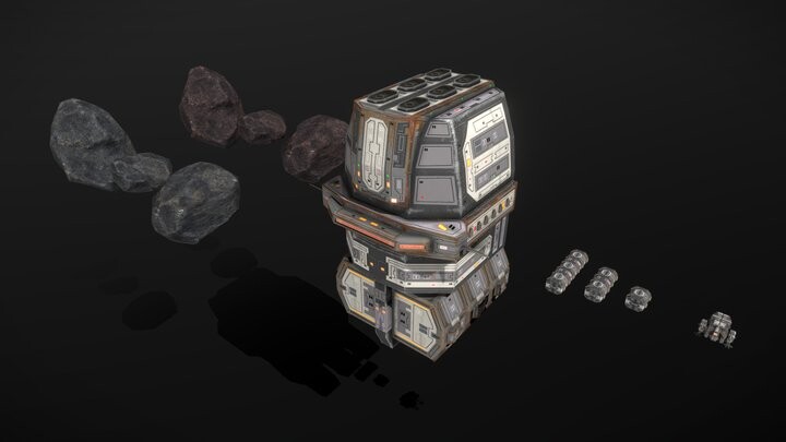 ArtStation - Spaceship Mining Operation