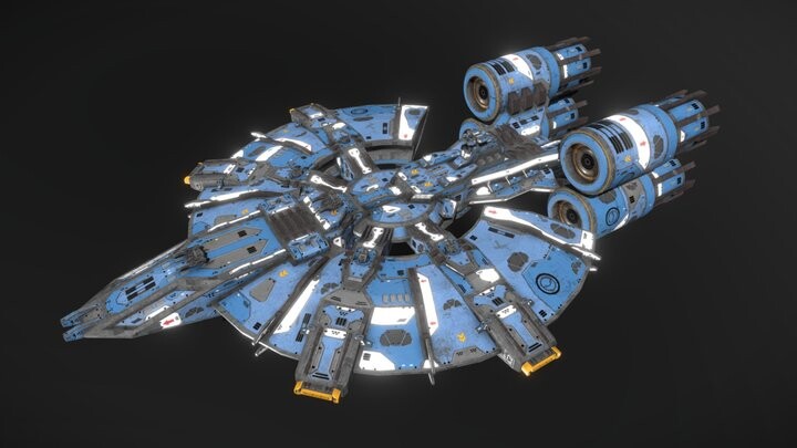 ArtStation - Scifi Cruiser Cerberus