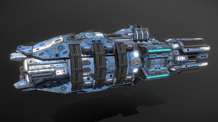 ArtStation - Scifi Battleship Retribution