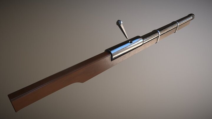 ArtStation - Late medieval Handgonne 1485