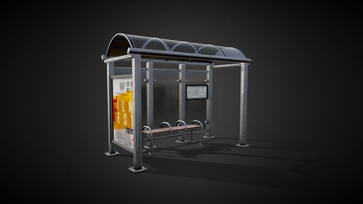 ArtStation - Bus Stop
