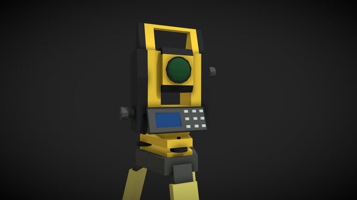 ArtStation - Total Station (Low-Poly)