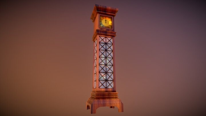 ArtStation - Grandfather Clock