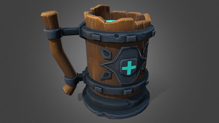 ArtStation - Stylized Mug of Healing Potion