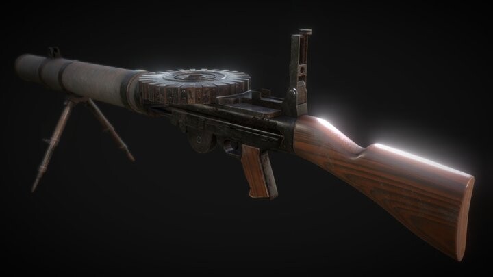 ArtStation - Lewis Gun (Sketchfab)