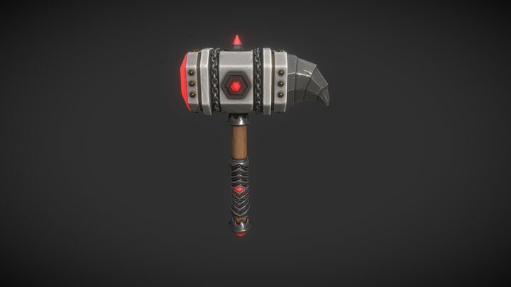 ArtStation - Low Poly Hammer