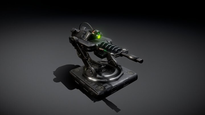 ArtStation - Fallout4: DOA_Mod- Enclave Ceiling Turret