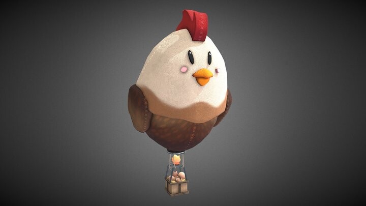 ArtStation - Chicken Hot Air Balloon
