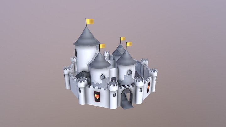 ArtStation - Low Poly Castle