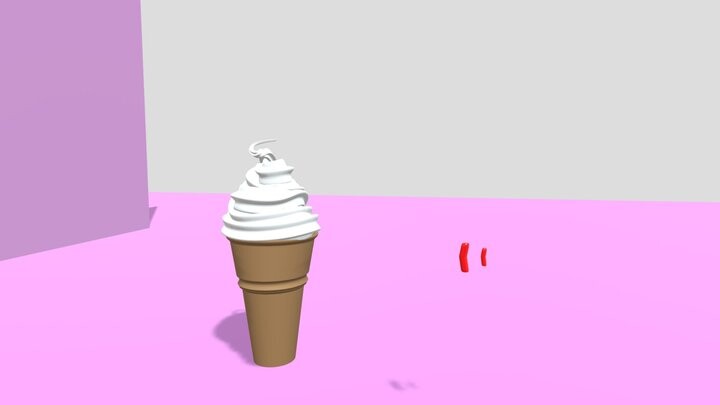 ArtStation - ice cream 3d model