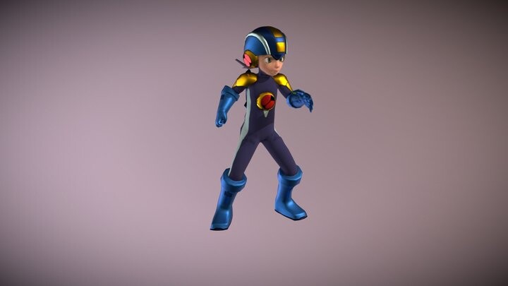 ArtStation - Megaman NT Warrior 3D Model