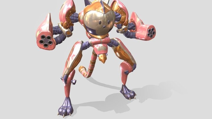ArtStation - KittyMecha_model
