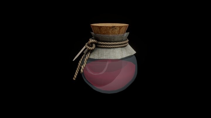 ArtStation - Flask with an alchemical potion