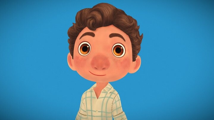 ArtStation - Sea monster boy Luca - Fan art