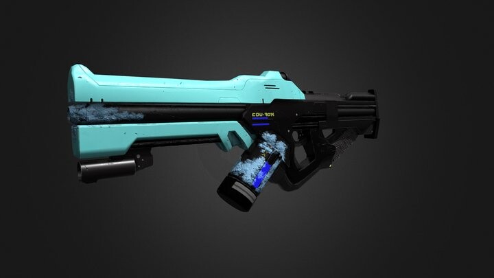 ArtStation - Sci-Fi Ice Rifle