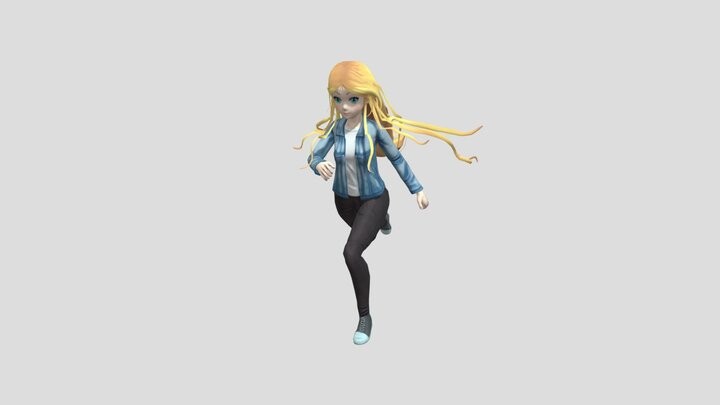 ArtStation - Low-poly Female Character Animation Set