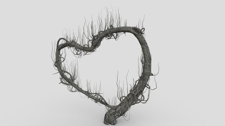 ArtStation - 3D model of heart Tree