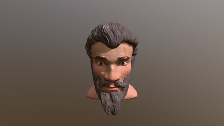 ArtStation - Stone Age Head Bust