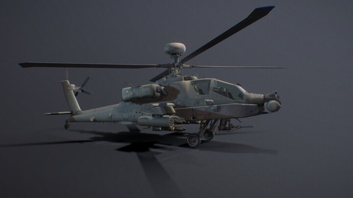 ArtStation - AH-64D Apache Longbow Attack Helicopter