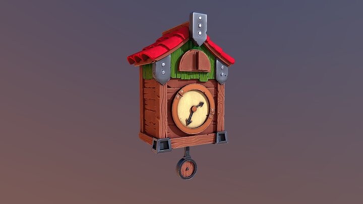 ArtStation - Stylized Cuckoo Clock