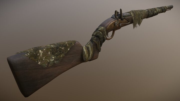 ArtStation - Flintlock Musket - Woodland Camo