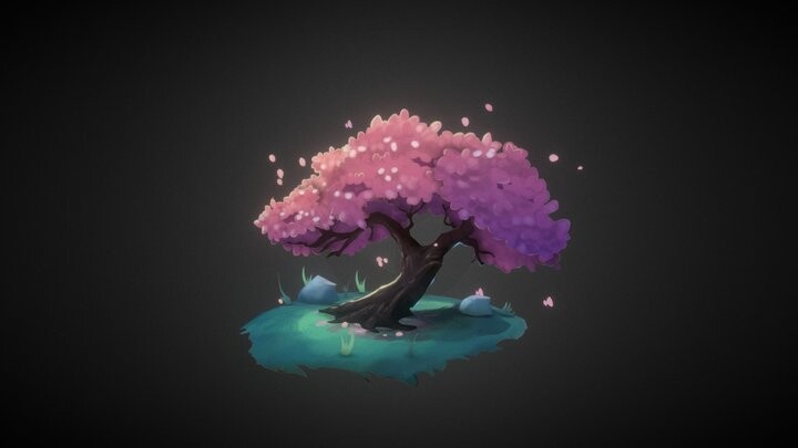ArtStation - Sakura Tree
