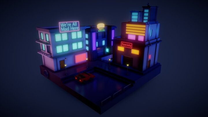 ArtStation - Isometric Street Enviroment