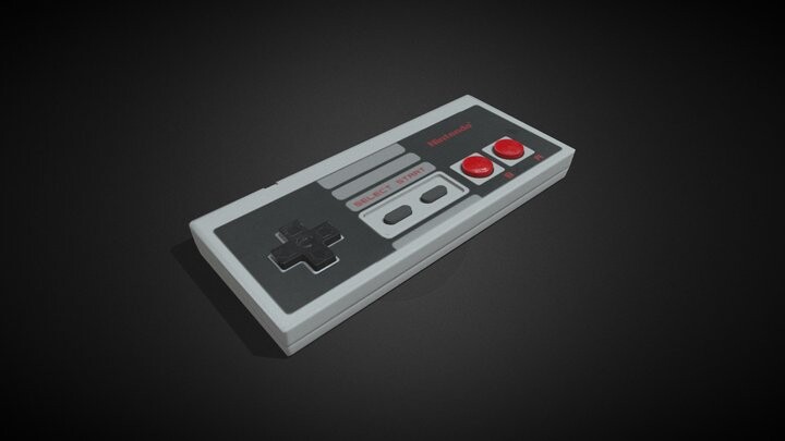 ArtStation - STYLIZED | NES CONTROLLER