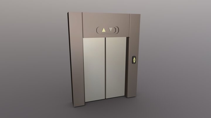 ArtStation - Simple elevator front - 2nd semester project