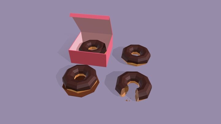 ArtStation - 3D Simple Donuts
