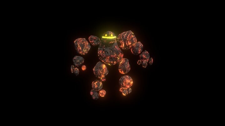 ArtStation - Lava Golem