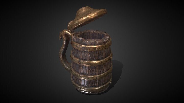 ArtStation - Stylized Medieval Tankard